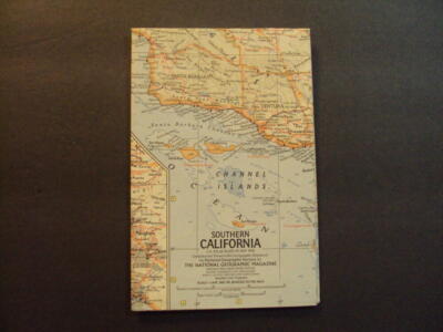 National Geographic Map Of Southern California May 1966 ID:89759 | eBay