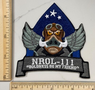 MILITARY BLACK OPS NRO PATCH - NROL-111 BOLDNESS BE MY FRIEND - FLYING ...