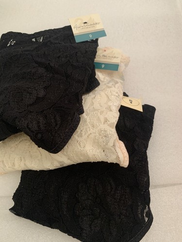 NWT Gloria Vanderbilt Women’s Lace Briefs Panties 3 Pack Panties Size 9 ...