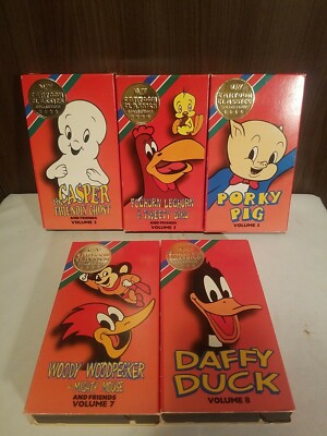 Lot Of 5 UAV Cartoon Classics Collection VHS Tapes 1989 Gold Stamp | eBay