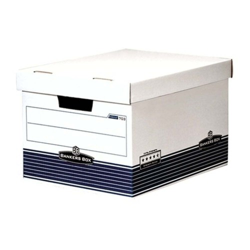 Bankers Box Fellowes 703 Extra Strength Archive Box Sevure Locking Lift ...