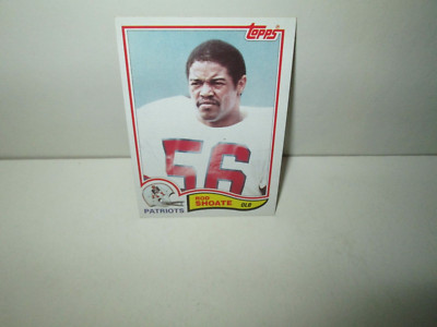 ROD SHOATE 1982 CARD Topps #159 Rookie Rc NEW ENGLAND PATRIOTS Boomer ...