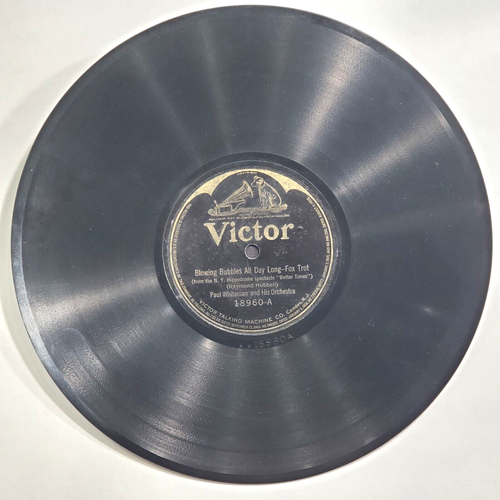78 RPM Record 1923 Paul Whiteman 10 inch VICTOR 18960 Shellac VG ...