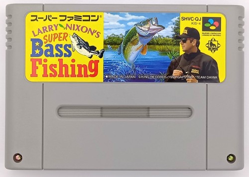 Jeu logiciel Nintendo Super Famicom Bass Fishing version japonaise 1994 ...