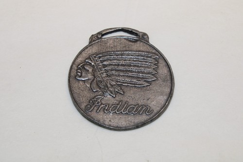 Vintage Indian Motorcycle Watch Fob Mascot Key Chain Badge Vest Jacket ...