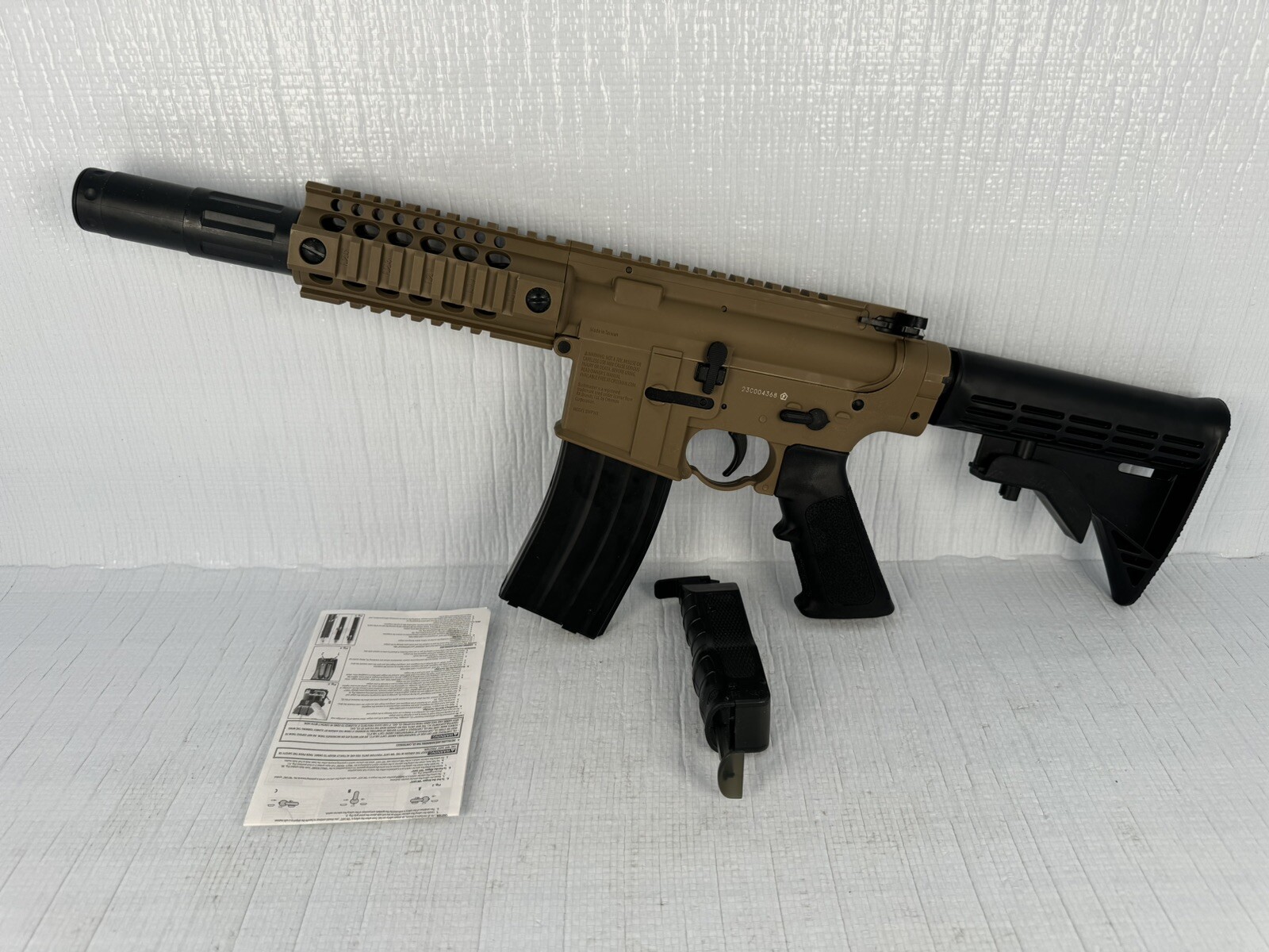 Crosman Bushmaster MPW Full Auto CO2 .177 Cal BB Air Rifle NO Red Dot ...