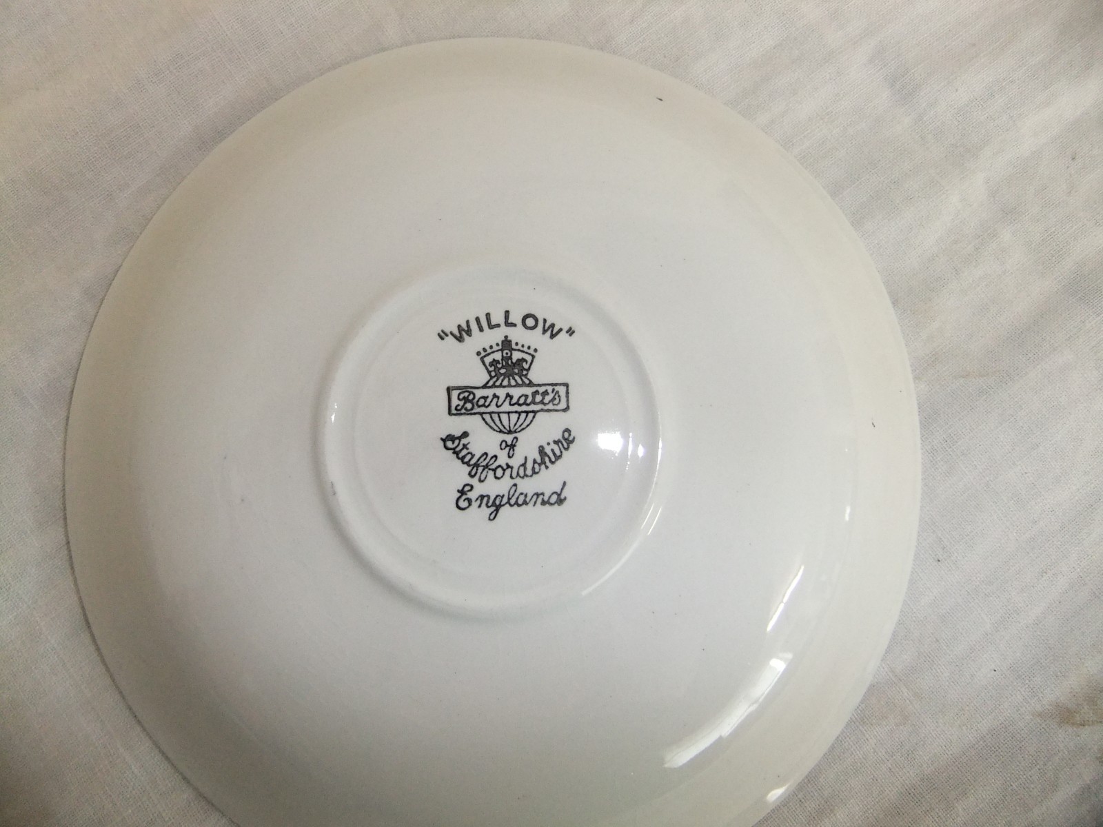 c4 Pottery Barratts of Staffordshire - Willow - blue vintage tableware ...