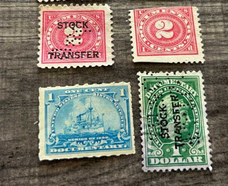 lot of 8 US Revenue Stamp - Stock Transfer VG+++ #905 | eBay