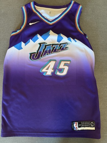 Nike Utah Jazz Donovan Mitchell #45 Hardwood Classics Jersey Size 40 | eBay
