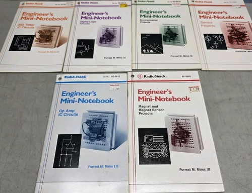 ⚡ 6 Vtg 1970s Radio Shack Engineers Mini Notebooks Forest M Mims III | eBay