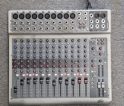 Peavey PV14 14-Channel Mixer w/ Digital Output & Effects - Tested ...