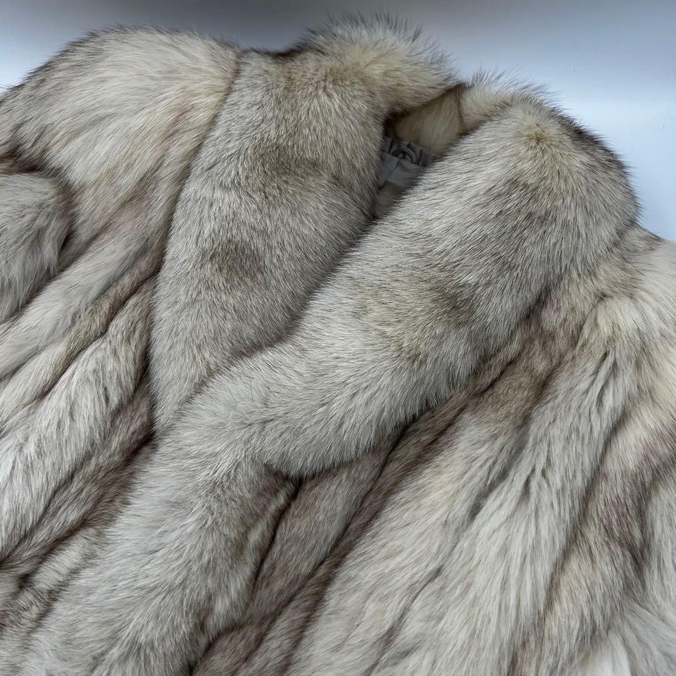 Saga Fox Long Sleeve Outerwear Fur Coat Ivory Women's From Japan | eBay