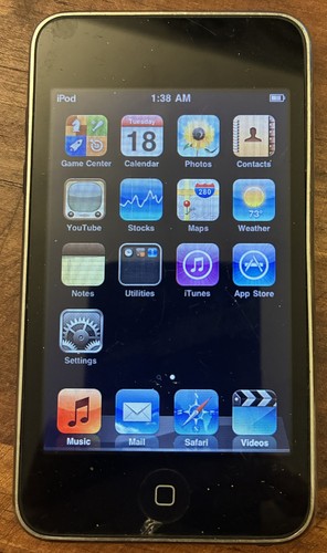 Apple iPod Touch 2nd Gen - 8GB - A1288 (MC086LL) – Works - with cable ...
