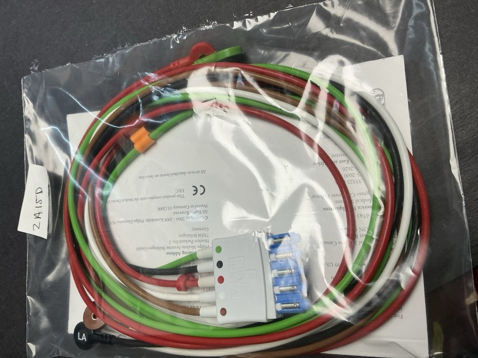 Philips, (M1644A), CBL, 5 Lead Set Snap, AAMI, ICU #(2A15D) | eBay