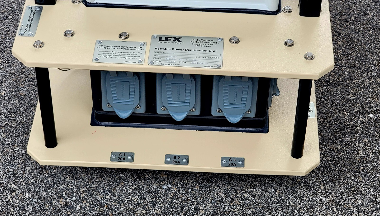 LEX Spider Box DB-30NA-AQQ-S3 Portable Power Distribution 30A 3P | eBay