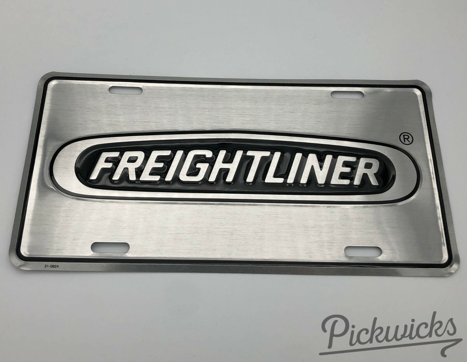 Freightliner - Embossed Metal Vehicle License Plate Car Tag Semi Trucks ...
