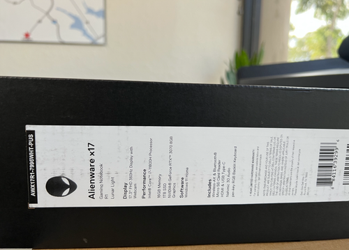 Alienware x17 R1 17.3" (1TB SSD, Intel Core i7 11th Gen., 2.30 GHz, 16 ...