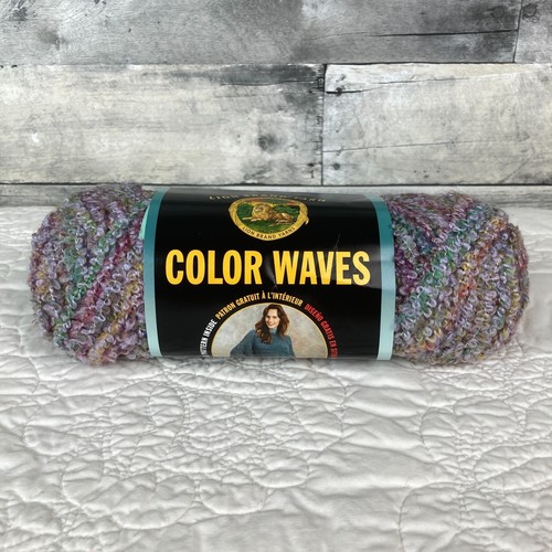 Lion Brand Color Waves "Pebble Beach" Yarn - Discontinued & HTF! -- 1 ...