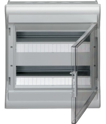Hager WEATHERPROOF ENCLOSURE 452x418x151mm 2-Row 36-Modules Surface ...