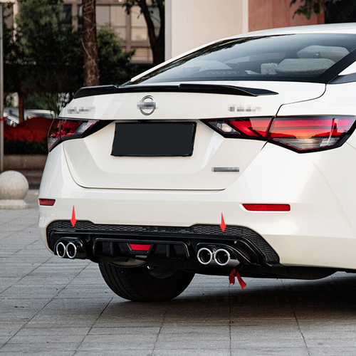 Fit For Nissan Sentra 2020-2022 Back Rear Lower Bumper Diffuser Lip ...