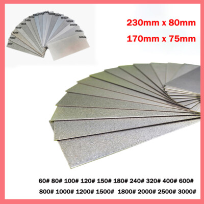 60 - 3000 Grits Diamond Sharp Rectangle Knife Tool Sharpening Stone ...