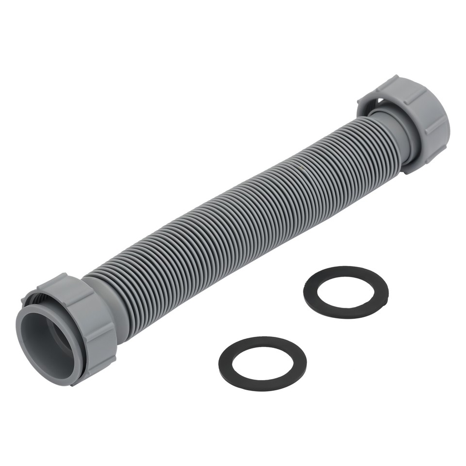 Flexible 1-1/2 P-Trap Pipe Expandable Drain Sink Tube for Kitchen ...