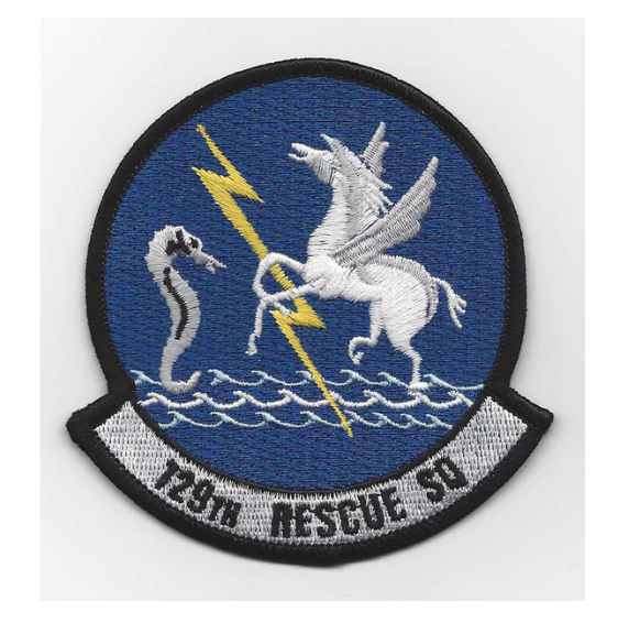 3.5" AIR FORCE 129TH RESCUE SQUADRON EMBROIDERED PATCH | eBay