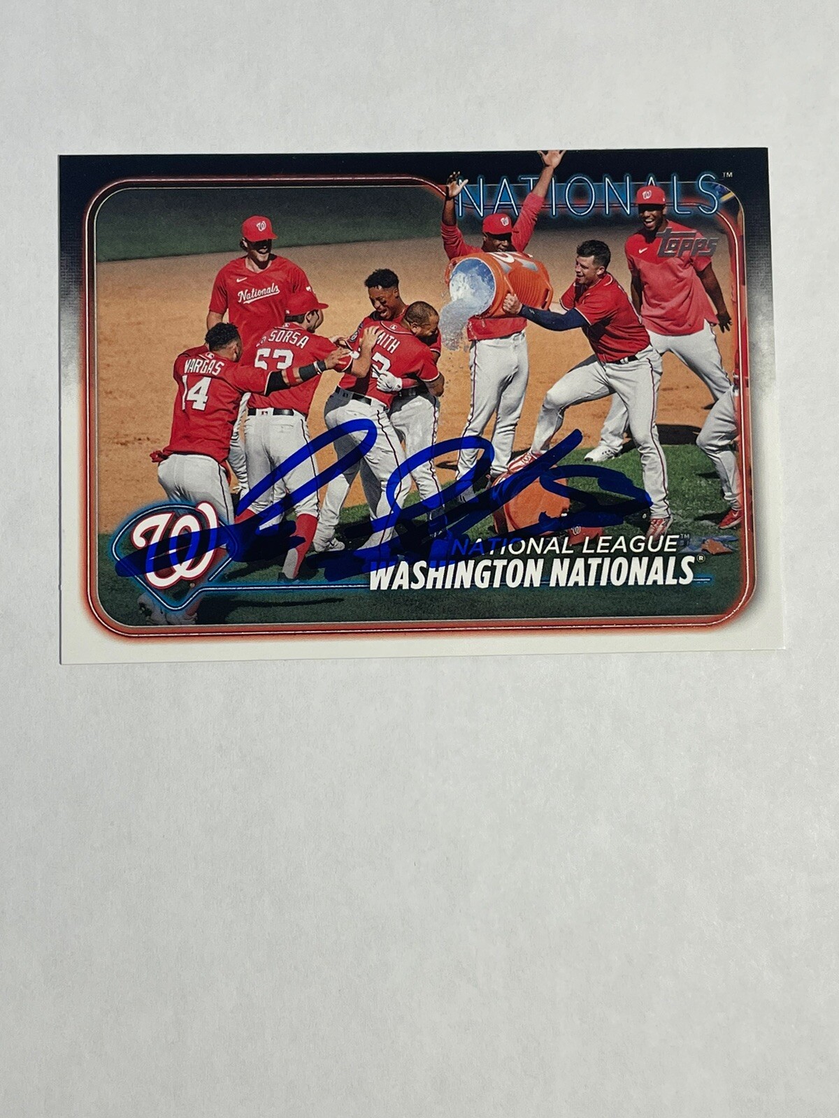Joe Lasorsa Signed 2024 Topps Washington Nationals Team Card | eBay
