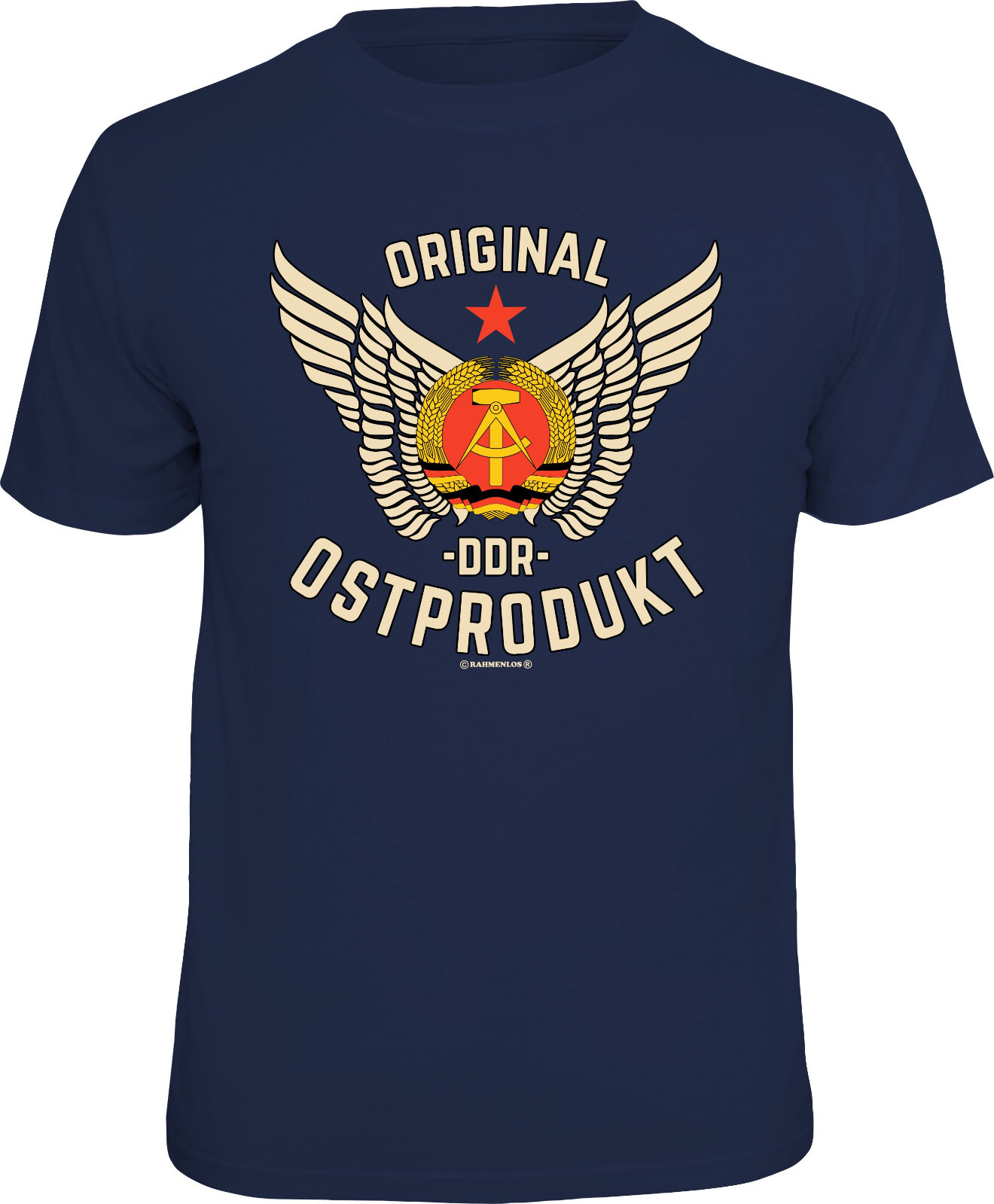 Ossi Fun T-Shirt Ich hatte einfach nur Glück DDR Ostalgie Männer ...