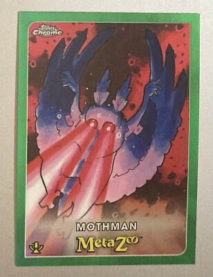 2022 Topps Chrome Metazoo Mothman Green Refractor #51/99 Alternate Art ...