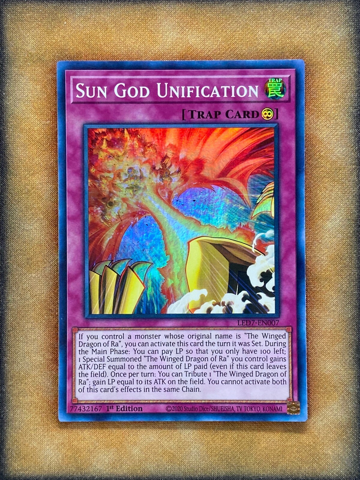 Yugioh Sun God Unification LED7-EN007 Super Rare 1st Ed NM | eBay