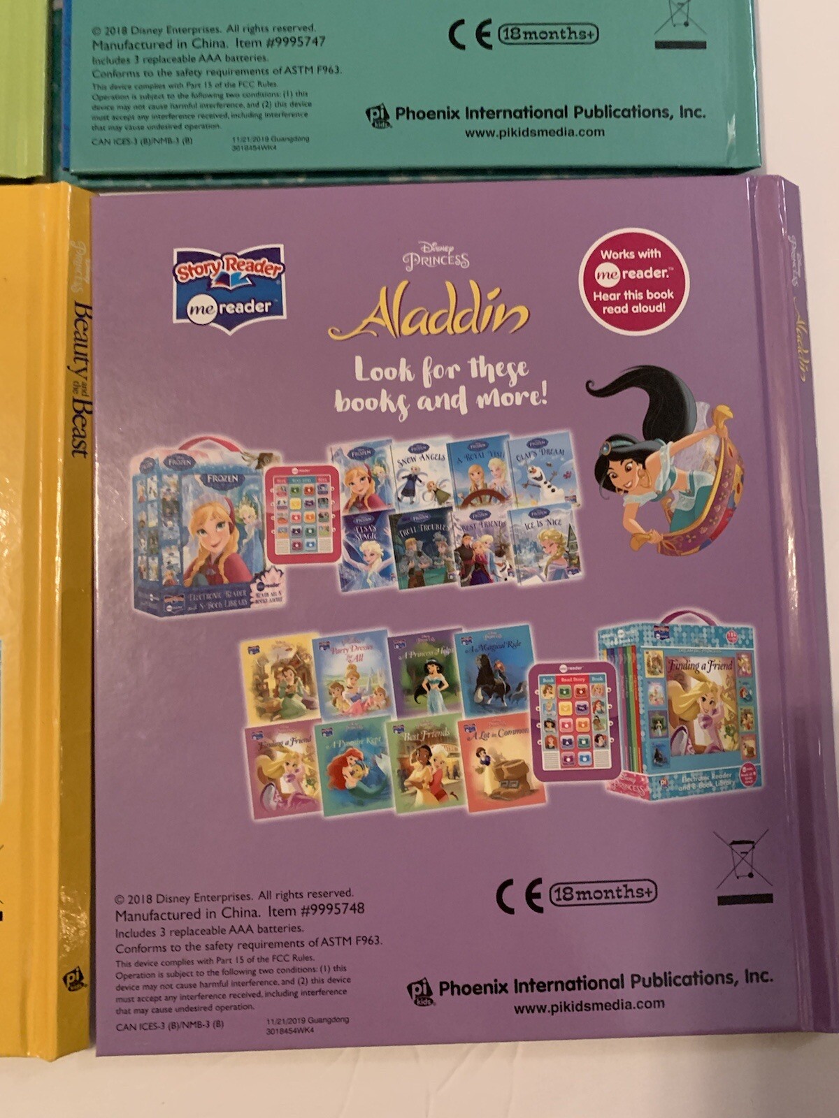 Set of 4 Story Reader Me Reader Disney PRINCESS BOOKS ~Tiana•Ariel ...