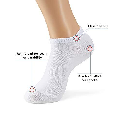 Women's and Men's 10 Pairs Thin Cotton Low Cut Ankle Socks White multipack | eBay