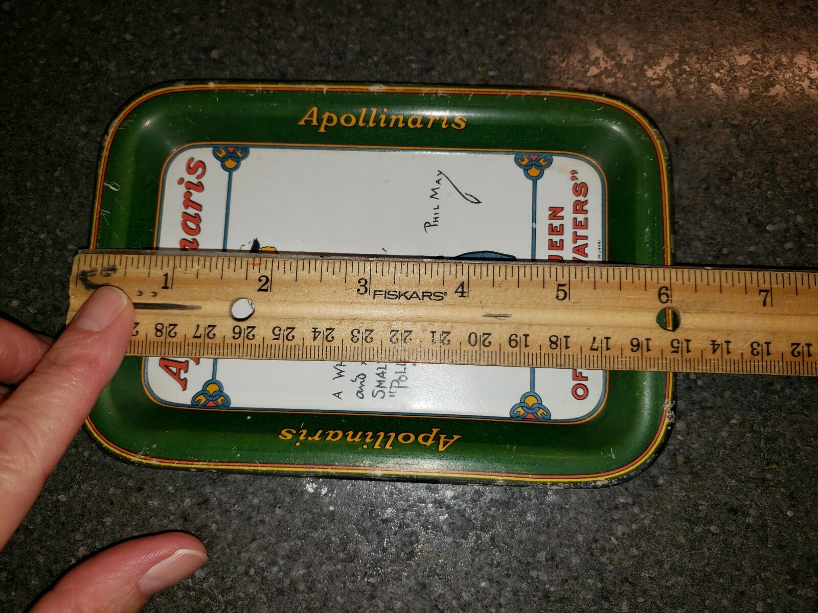 ANTIQUE ORIGINAL APOLLINARIS QUEEN OF TABLE WATERS LITHOGRAPHED TIP ...