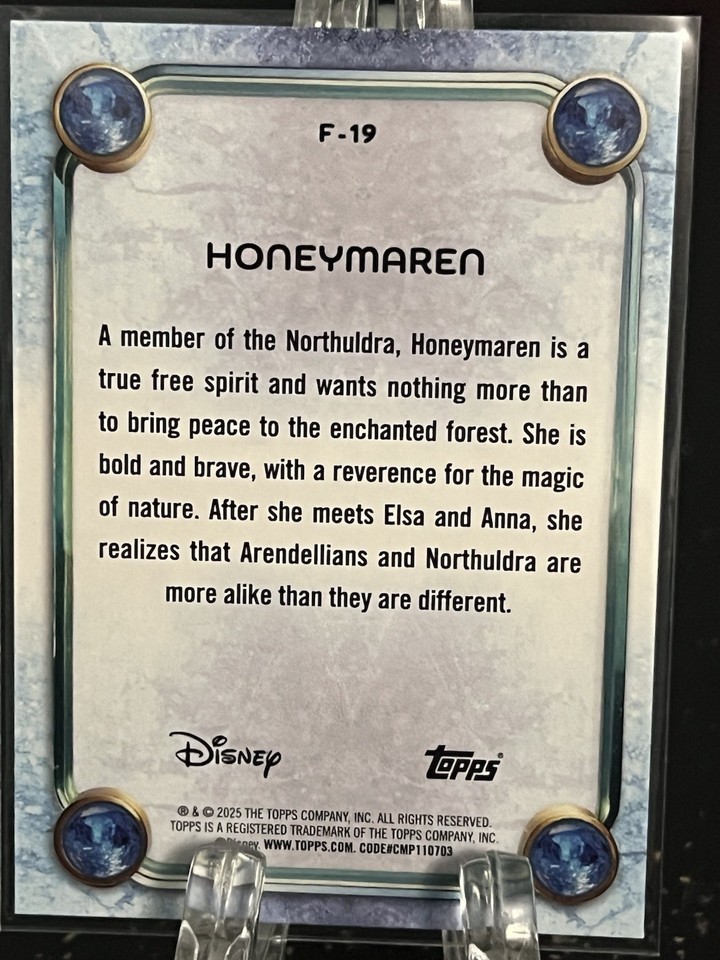 HONEYMAREN---2025 TOPPS WONDER-----DISNEY---FROZEN CHARACTER VARIATION ...