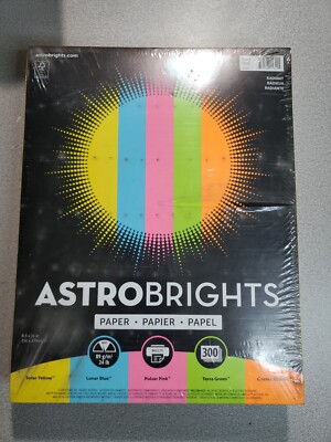 Astrobrights Paper 8.5" x 11" 5 Assorted Radiant Colors 300/Pack 91642 ...