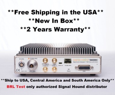 Signal Hound SM200C 20 GHz Real-time Spectrum Analyzer with 10GbE | eBay