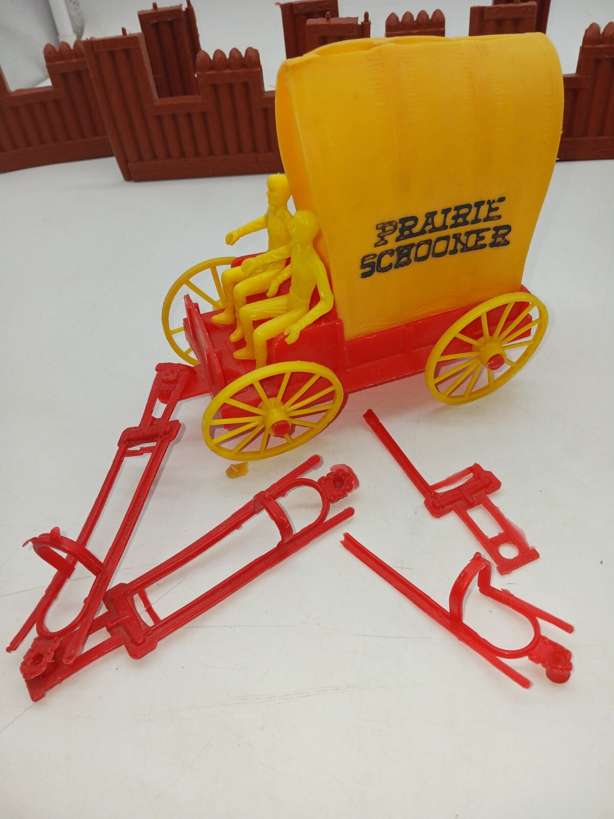 Vintage MPC Ring Hand Cowboys & Indians OLD WEST LOT Fort Prairie ...