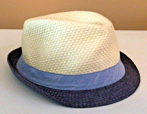 Toddler Boy Easter Spring Fedora Dress Hat Straw and Blue 3T-5T | eBay