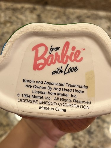 VINTAGE BARBIE HEAD VASE FROM BARBIE WITH LOVE ENESCO SENIOR PROM 1994 ...