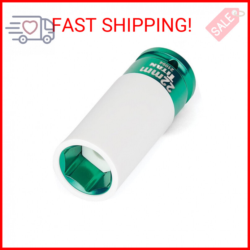 Titan 21094 1/2-Inch Drive x 22mm Non-marring Impact Deep Lug Nut ...