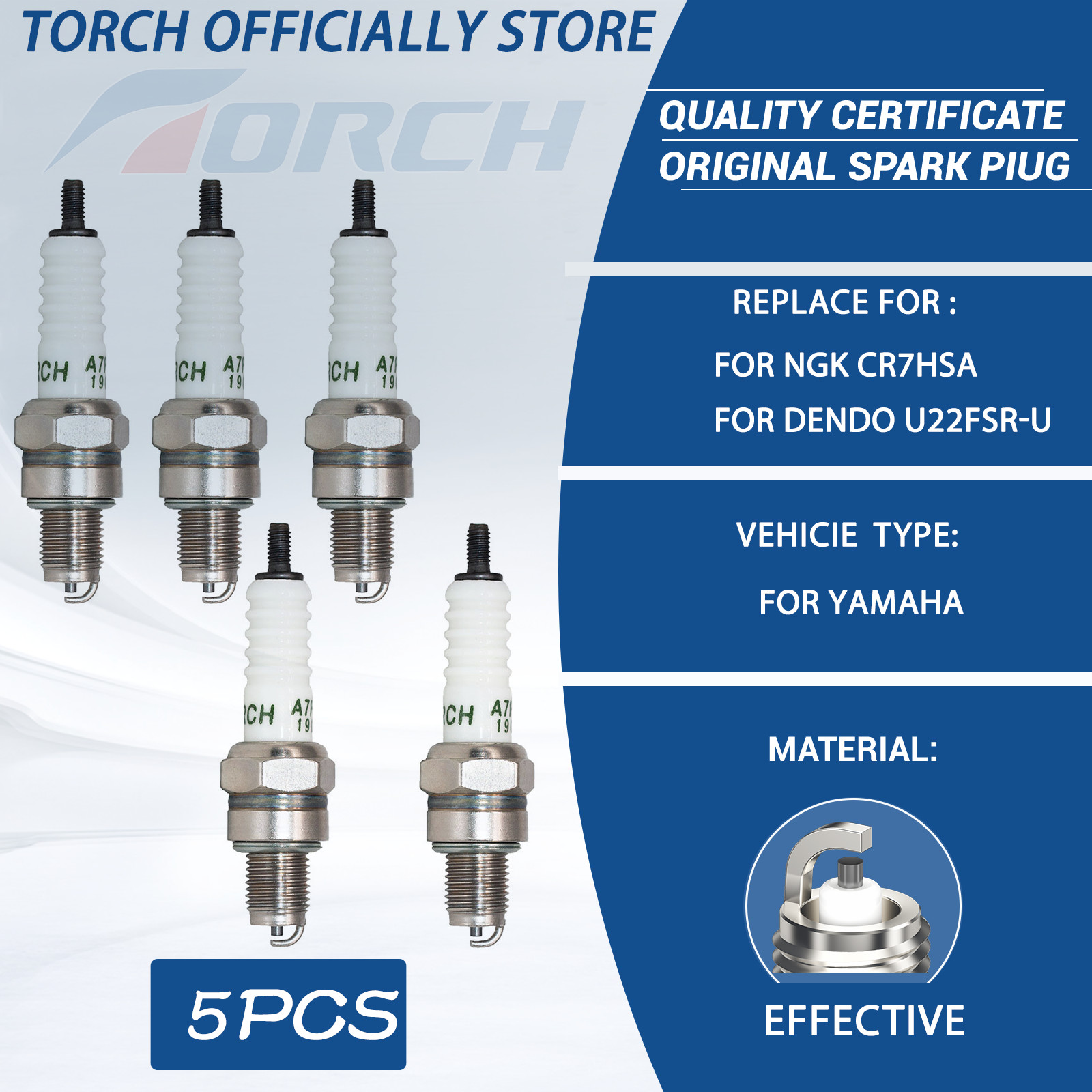 Torch A7RTC/A7RC - Alternative spark plugs