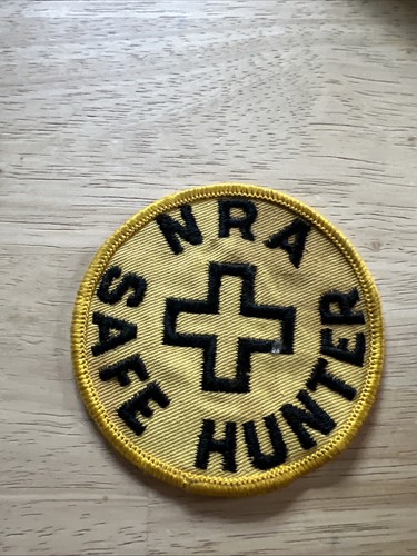 Vintage NRA Safe Hunter Education Patch. 3" Round Sew On Retro Gun ...