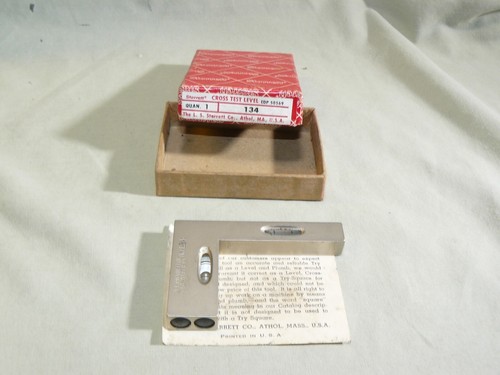 Starrett #134 Cross Test Level with Box | eBay