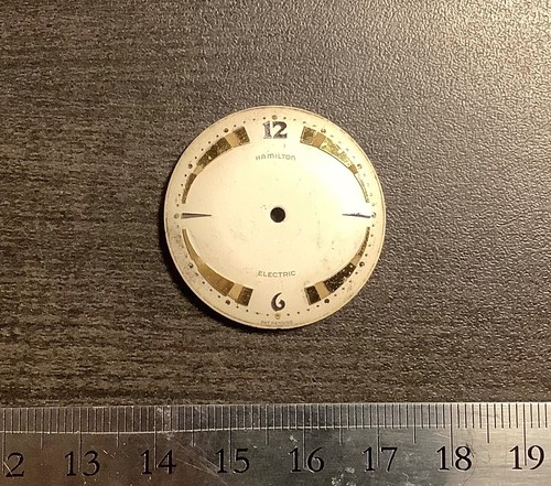 Hamilton 500 Electric Converta lll White Watch Dial Gold Applied ...