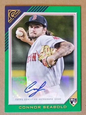 2022 Topps Gallery Connor Seabold GREEN Auto #75/99 Rookie #RA-CS Autograph | eBay