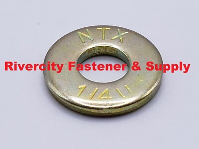 1/4" Extra Thick Heavy Duty Grade 8 USS Flat Washers 1/4 inch washer 1/ ...