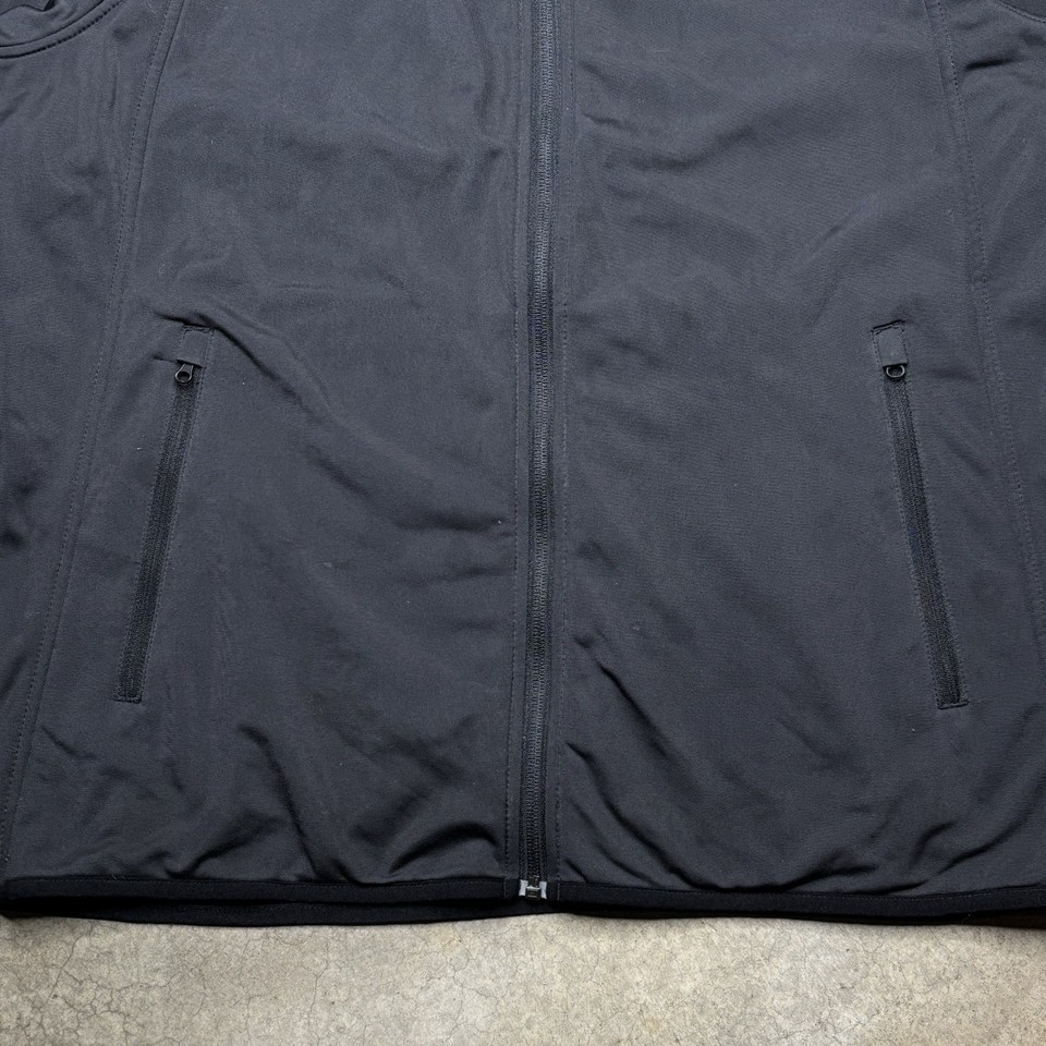 Oakley Men's Soft Shell Large Black Track Jacket With Embroidered Logo ...