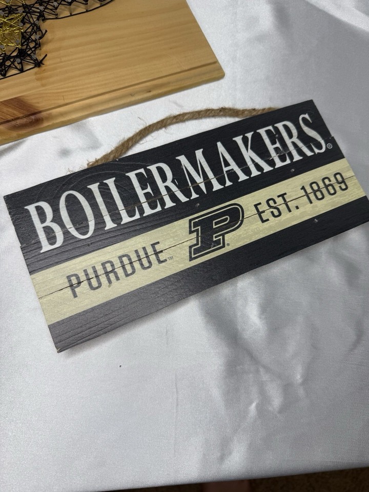 Purdue Boilermakers Sign LOT of 2 / New And Handmade Man Cave Gift Idea ...