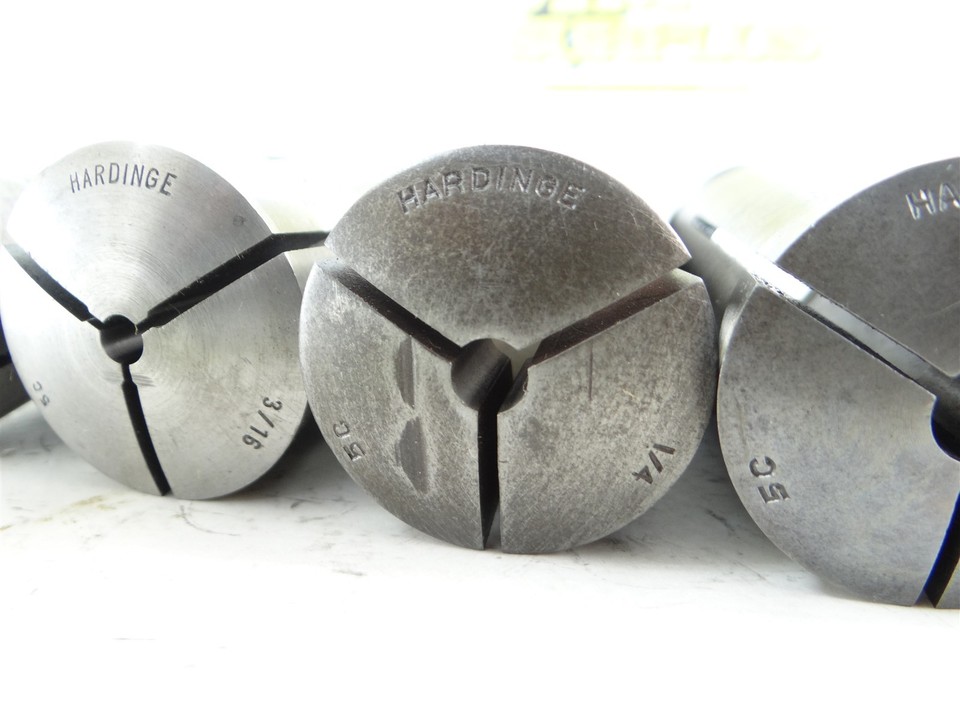 7 HARDINGE 5C COLLETS 1/8" TO 1/2" SIZE RANGE | eBay